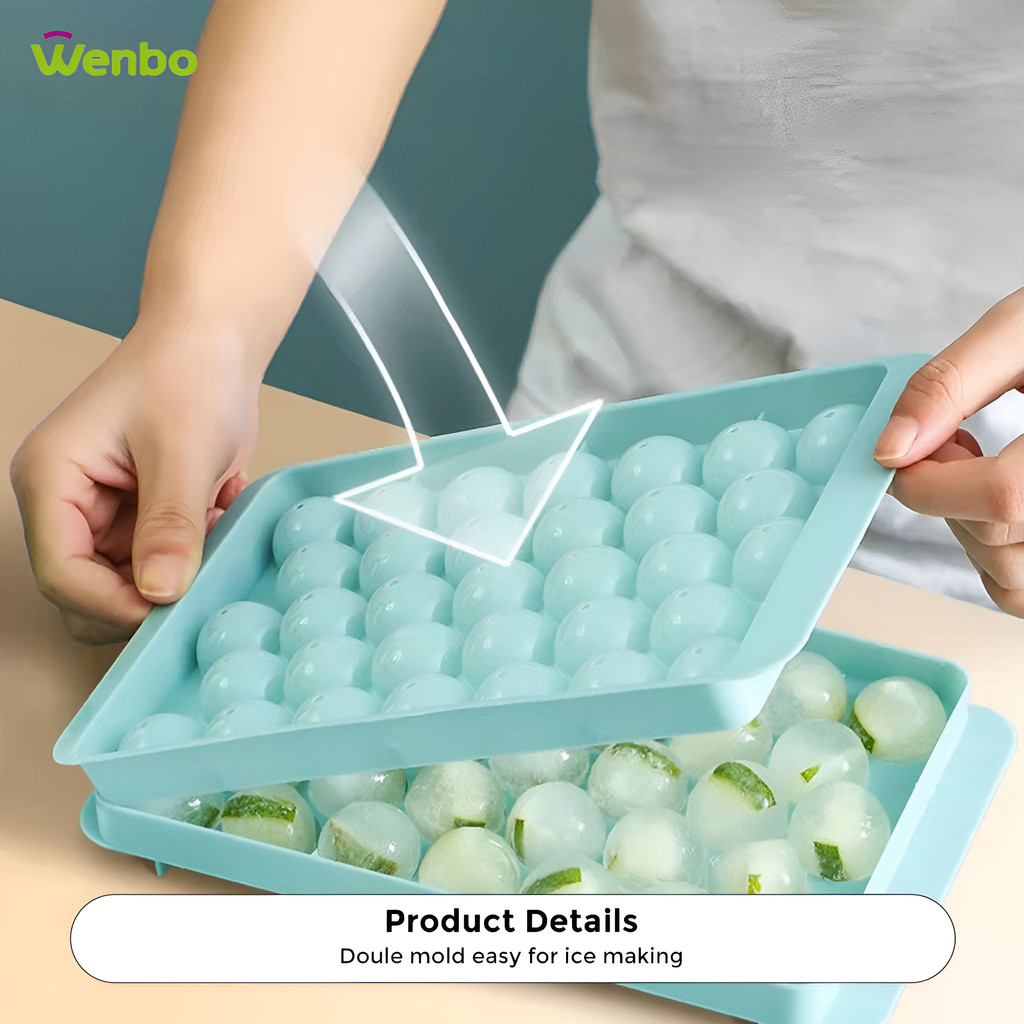 Wenbo Acuan Bola Ais 33 Holes Ice Ball Cube Tray Jelly Maker Ice Maker ...