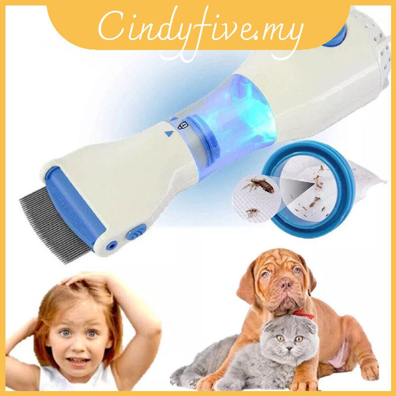 Pet Comb Electric Lice Remover Hair Cleaner Removing Flea Lice Hair ...