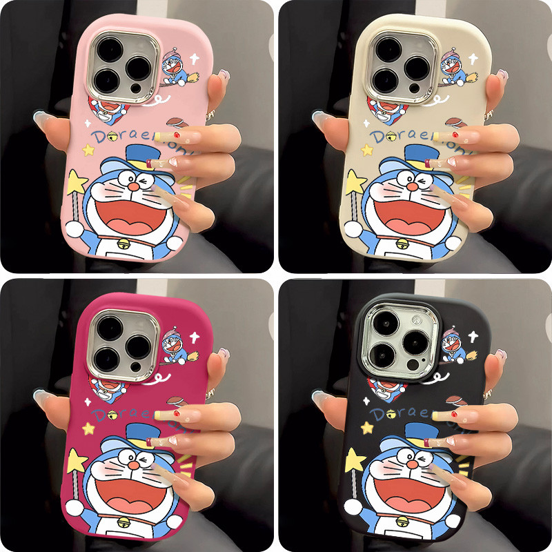Fun and Cute Doraemon Phone Case Compatible for IPhone 16 15 14 13 12 ...