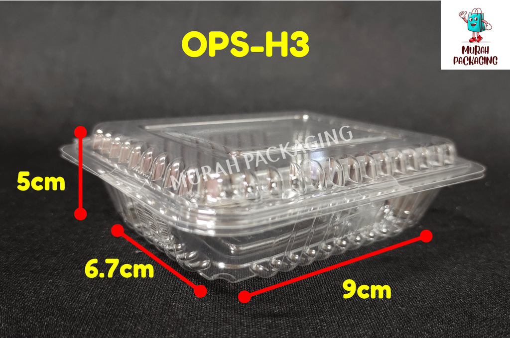 BENXON OPS H3 Bekas Kuih Container / H3L with Lock / Disposable Plastic ...