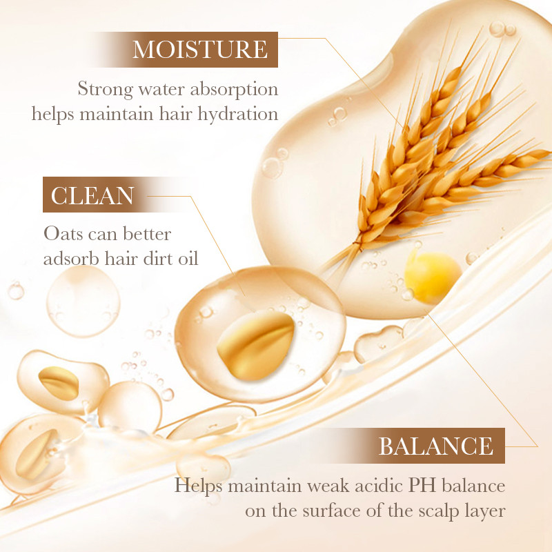 BIOAQUA Rice Raw Pulp Shampoo Refreshing Remove Dandruff Relieve ...