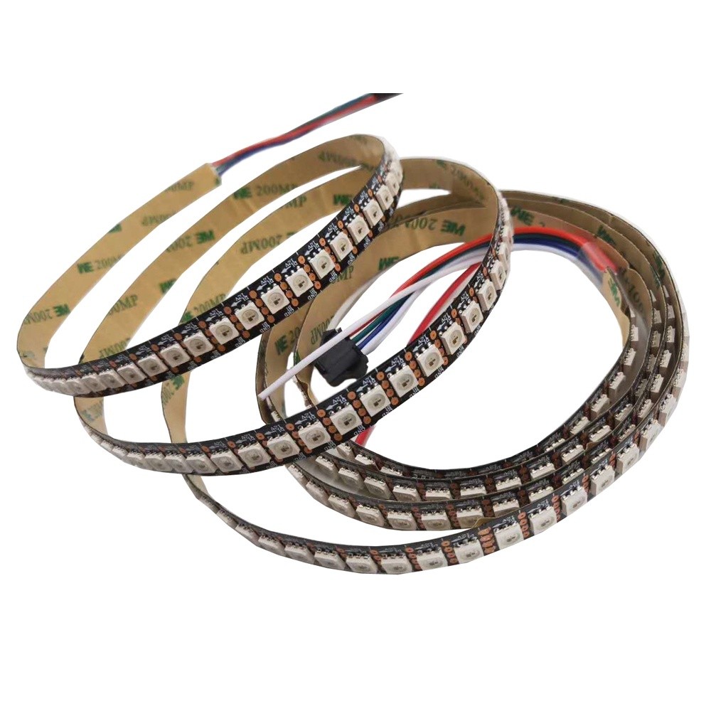 WS2812B Led Strip 1-2m 144 pixels/leds/m Smart 5050 RGB led Strip light ...