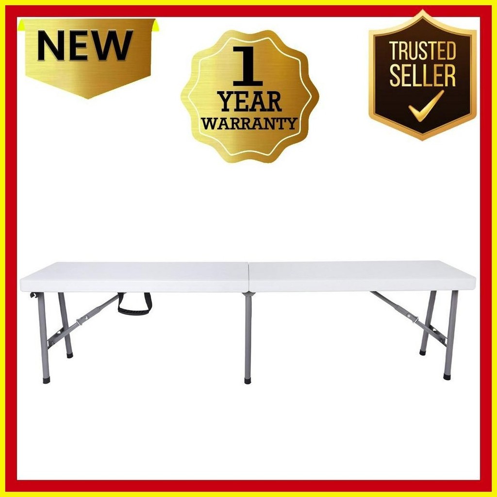 6FT Folding in Half Bench (183*30*43) (White) | Shopee Malaysia