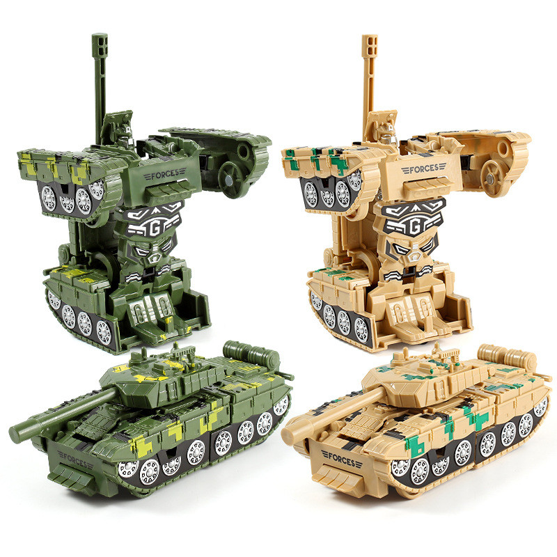 Tank Kids Toy With Inertia Movement And Crashactivated Shape Shifting ...