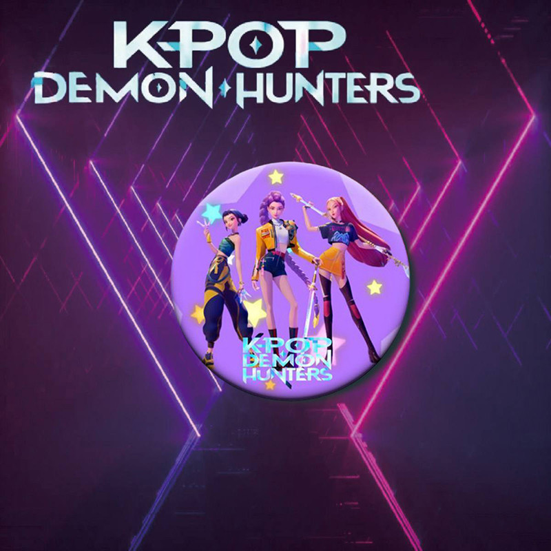 58mm Demon Huntrix Badge K-Pop Demon Hunters Souvenir Badges Saja Boys ...