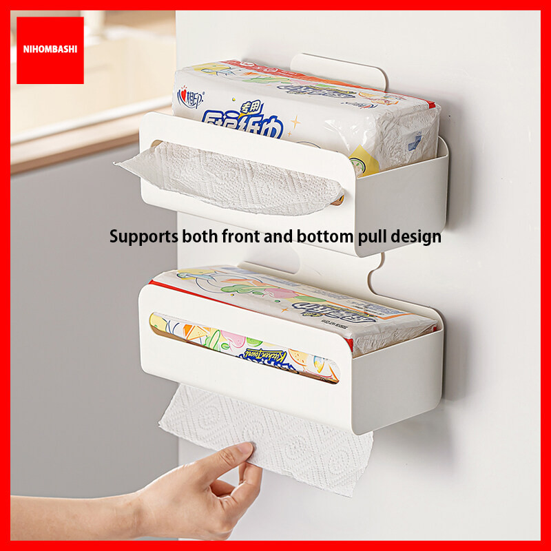 Magnetic Fridge Paper Towel Holder Strong Magnet Tissue Box Kitchen ...