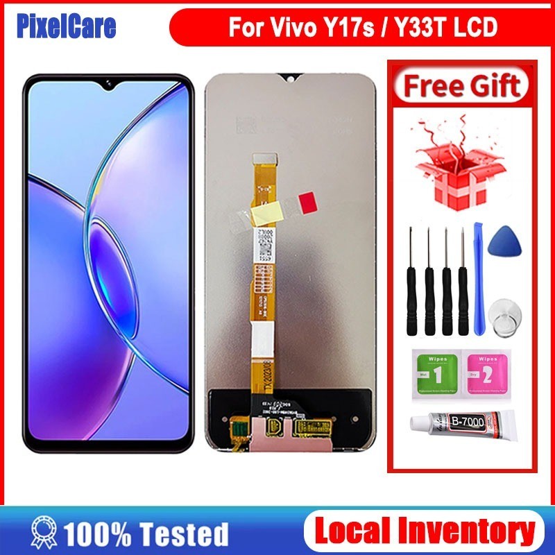 Original LCD With Frame For Vivo Y17s / Y33T/Y22/Y22S LCD Display Touch Screen Digitizer ...