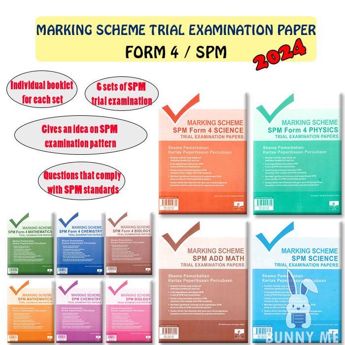 [BUNNY] 2024 Buku Latihan : Marking Scheme SPM / SPM Form 4 Trial Examination Papers - Kertas ...