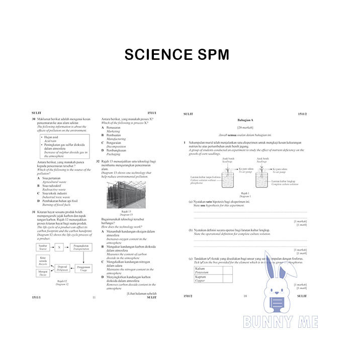 [BUNNY] 2024 Buku Latihan : Marking Scheme SPM / SPM Form 4 Trial Examination Papers - Kertas ...