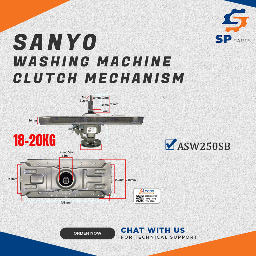 ASW250SB - SANYO WASHING MACHINE CLUTCH MECHANISM | Shopee Malaysia