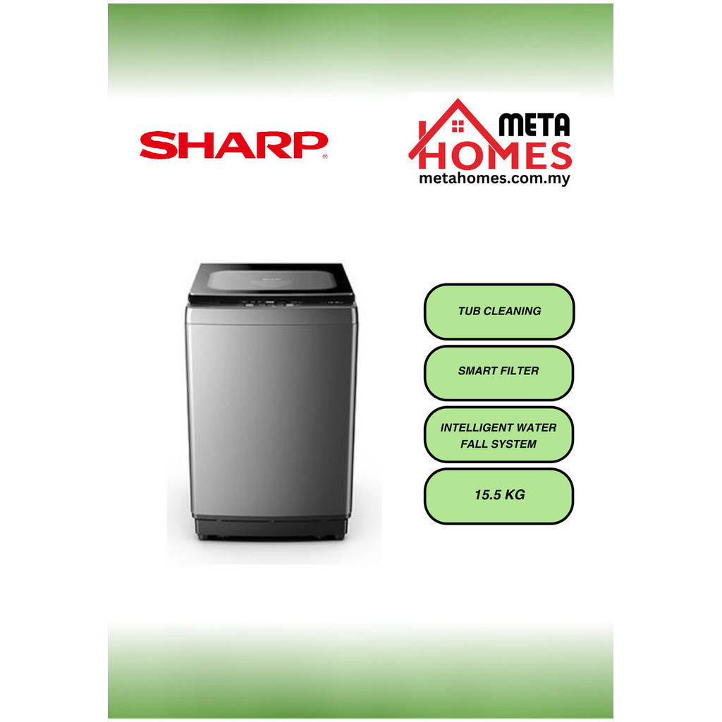 Sharp 15.5 kg Top Load Washing Machine ESX1521 | Shopee Malaysia