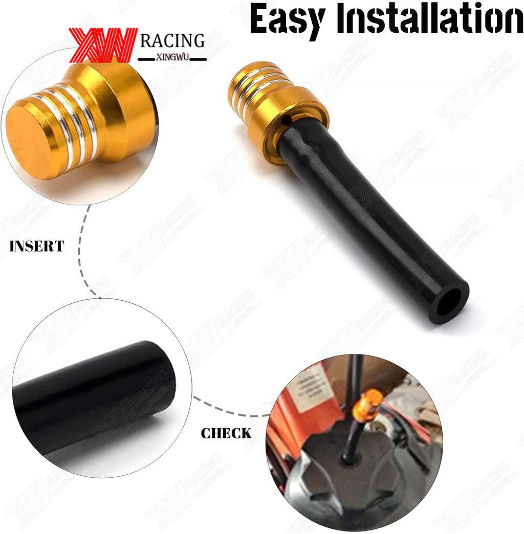 XW RACING Breather Hose Gas Fuel Air Vent Cap Tank Valve Vent Tube ...