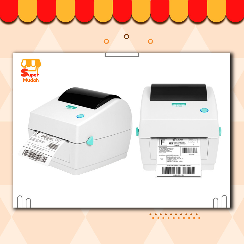 A6 Thermal Printer Waybill Barcode Shipping Label Consignment Note ...