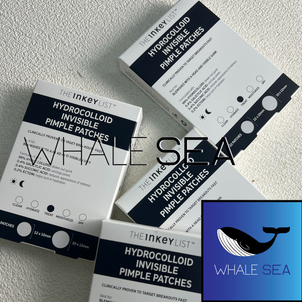 The Inkey List Hydrocolloid Invisible Pimple Patches (22 Patches ...