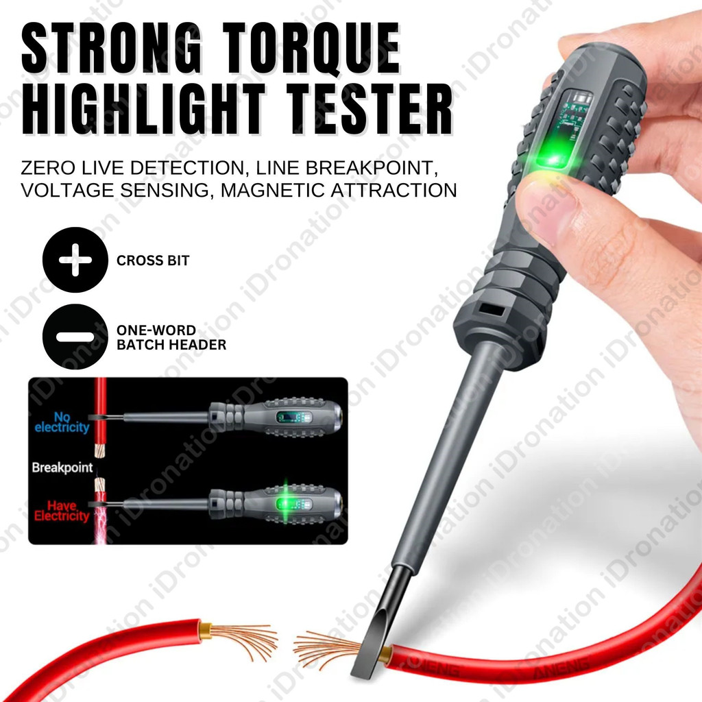 Digital Voltage TestPen AC Non-Contact Induction Line Breakpoint Live ...