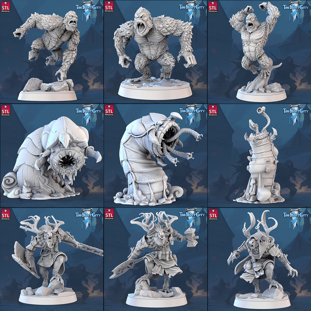 [Frost Creature] Female Riding Toad Giant Ape Icefield Worm Cheetah ...