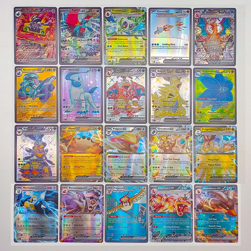 New Pokemon 100pcs EX Cards/box English Shining Energy Battle Toys ...