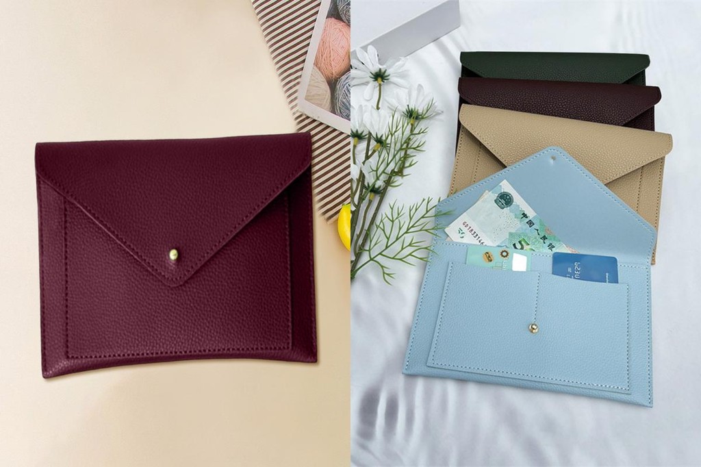 Document Holder Purse Expandable File Folder Waterproof Multi-slot Card Holder Coin Purse Wallet ...