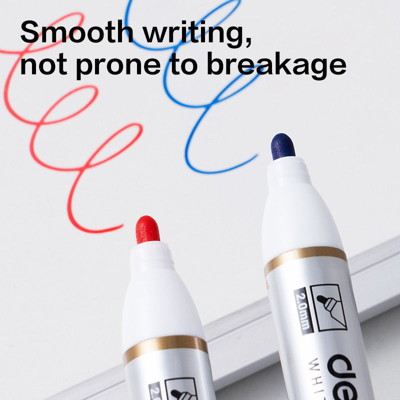 Deli MATE Whiteboard Marker Pen Papan Tulis Maker Papan Putih Alat ...