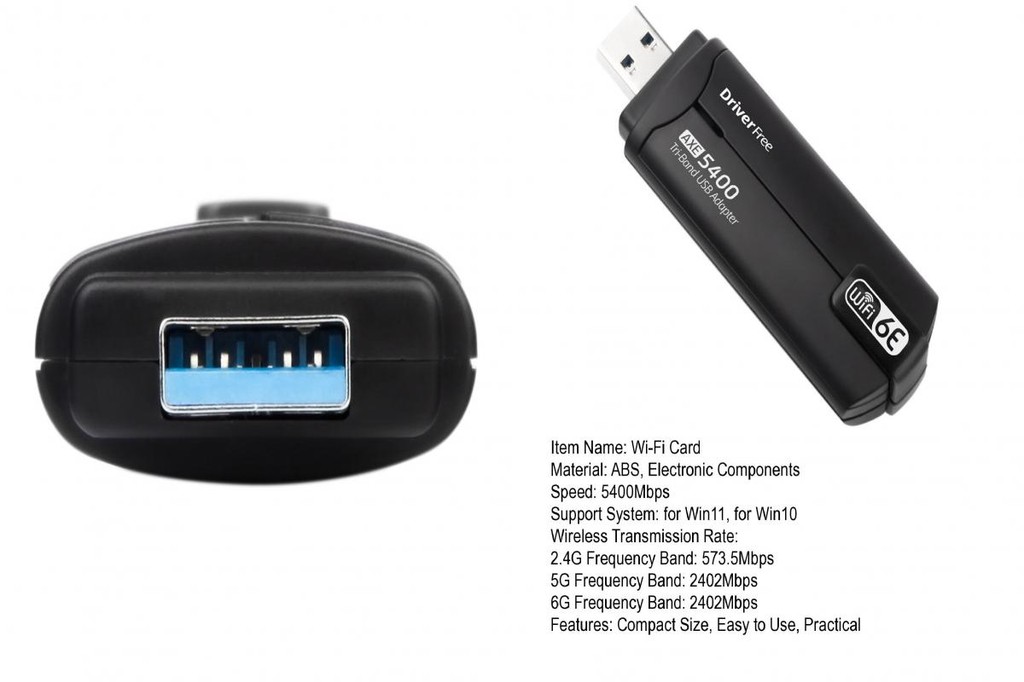 HUARMEY Usb Wi-fi Adapter Portable Wifi Adapter Compact Plug-and-play ...