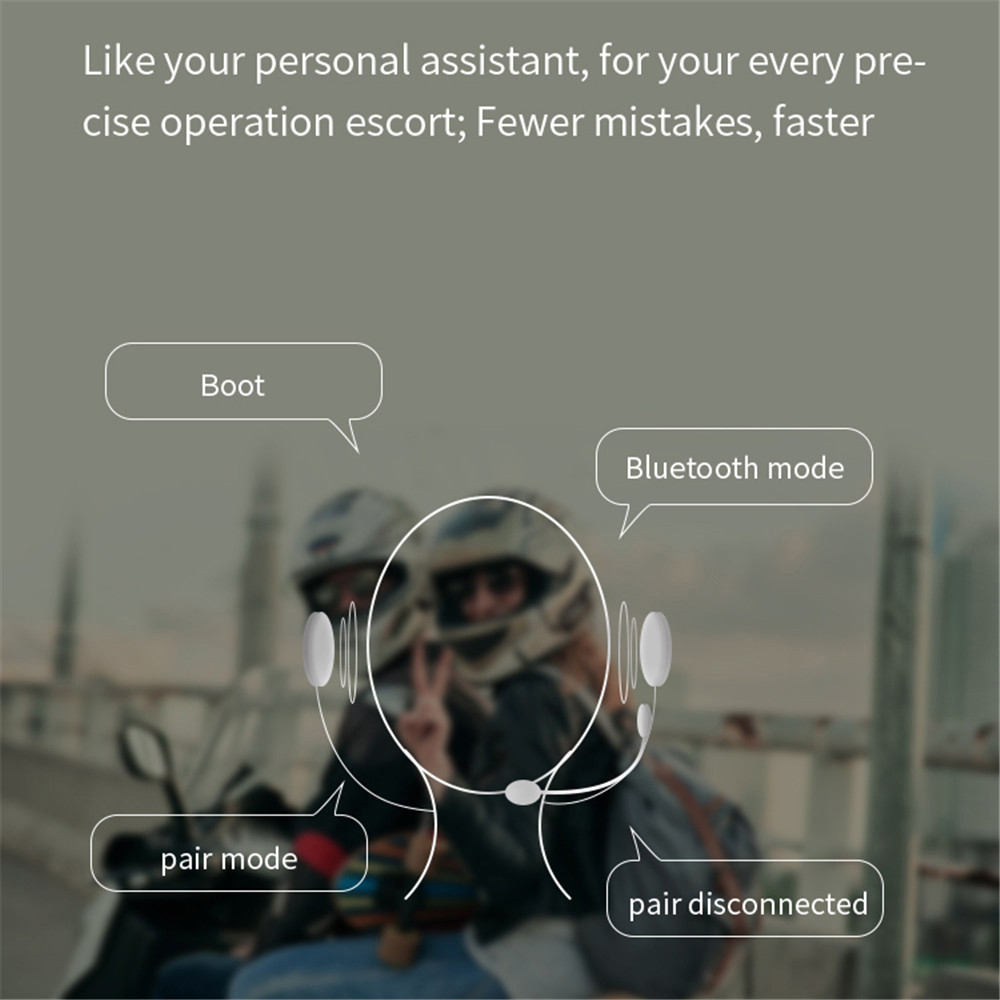 (Malaysia Stock) Motorcycle Intercom Helmet Bluetooth TWs Motorcycle ...