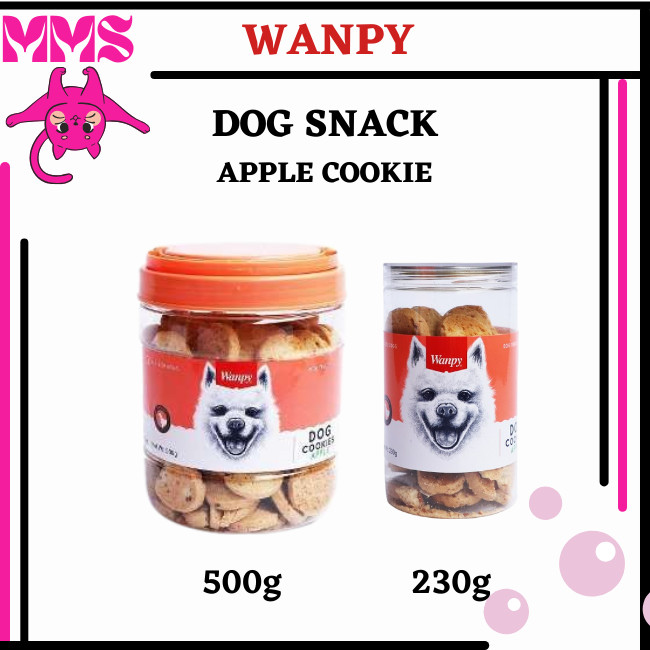 Wanpy Dog Apple Cookie # Chicken & Apple Flavors # 230g / 500g | Shopee ...