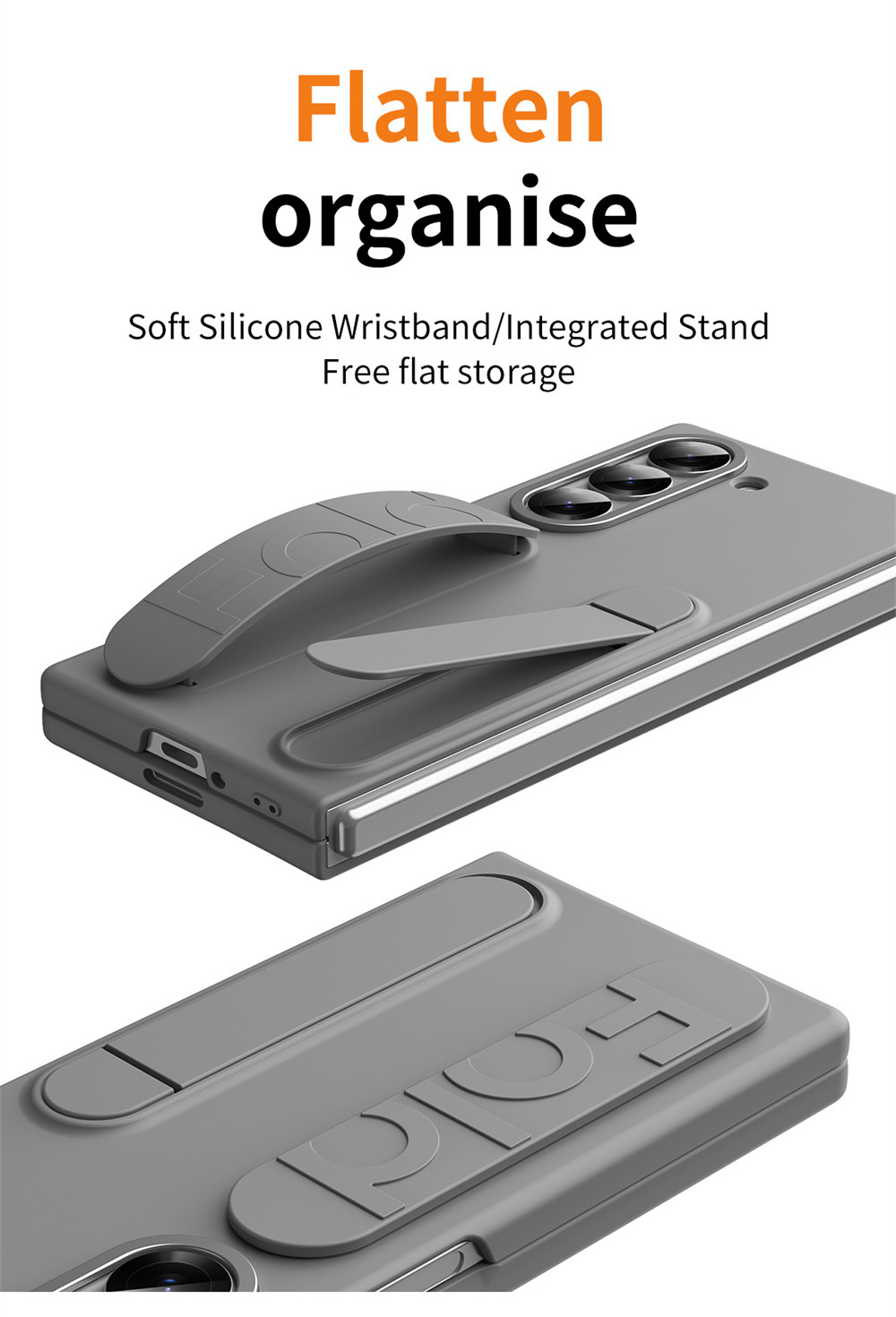 Luxury Wristband Invisible Bracket Case for Samsung Galaxy Z Fold 7 6 ...