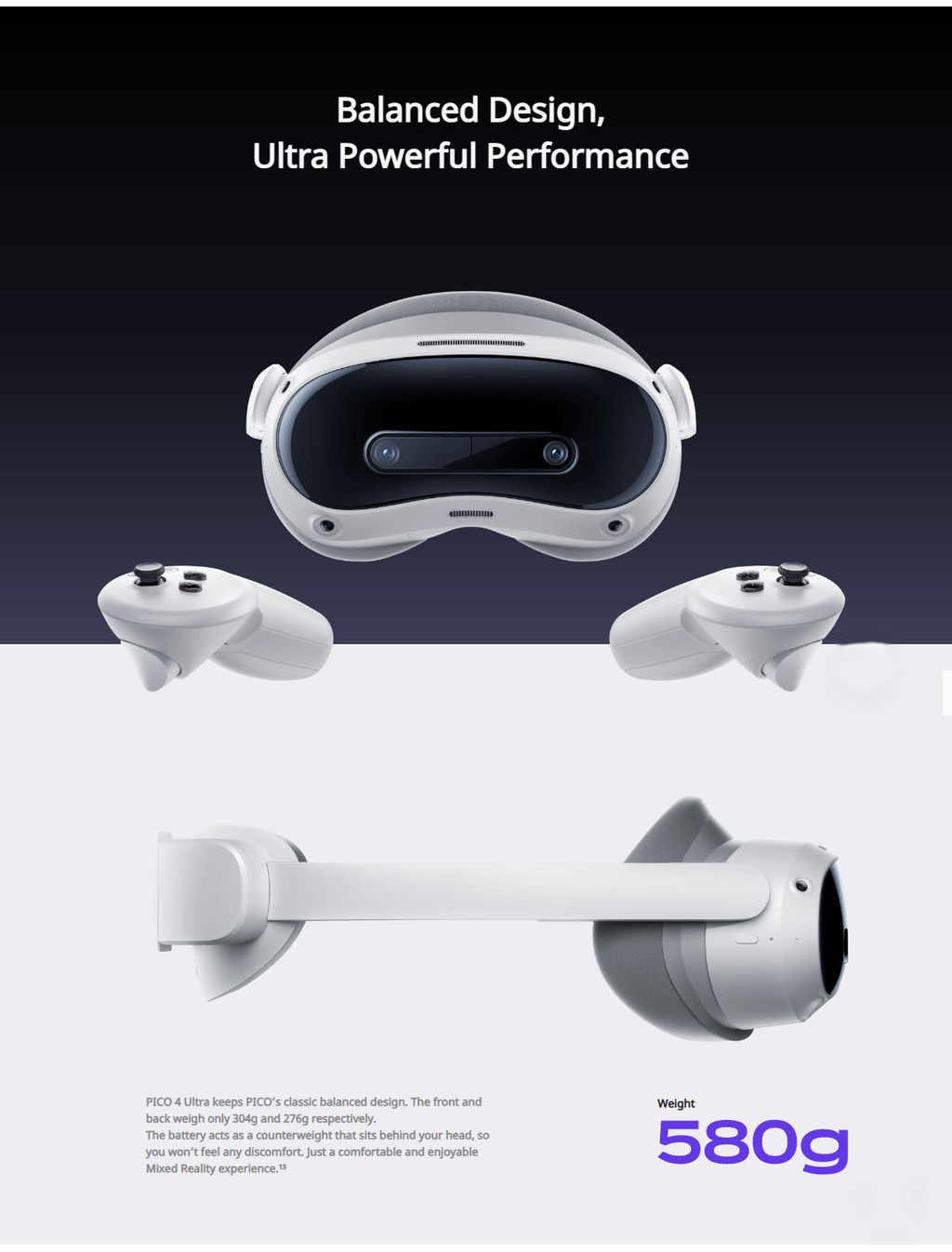 Pico 4 Ultra All-in-One VR Headset | 4K+ Super-Vision | iToF Depth ...