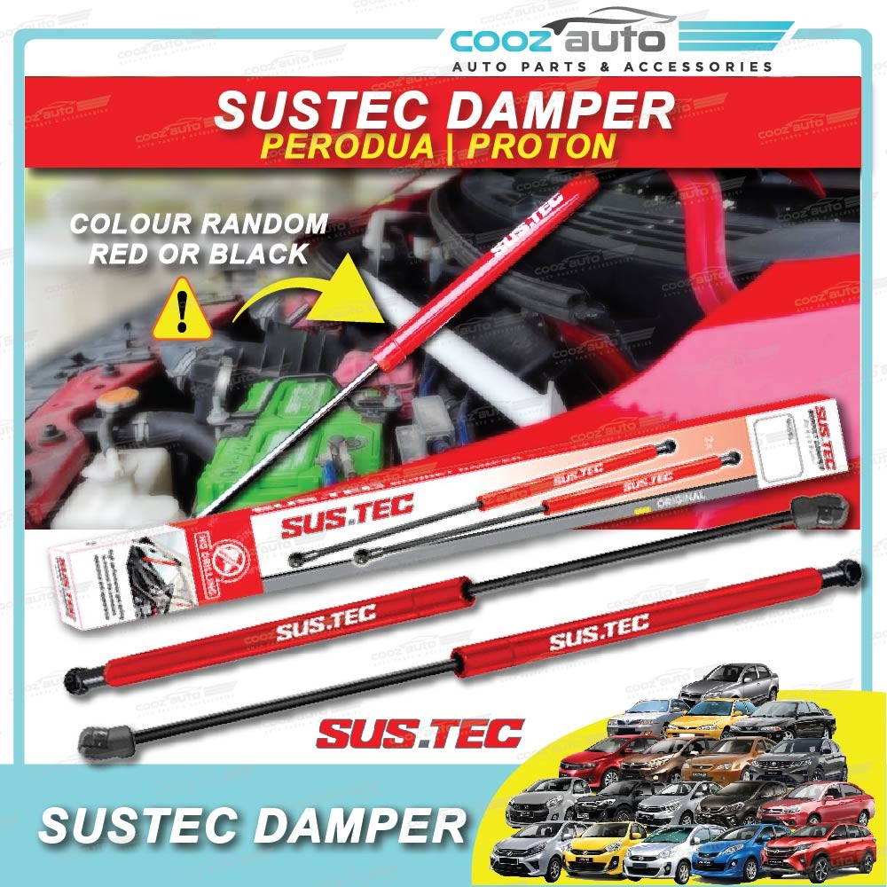 Perodua Myvi Bezza Proton Saga Wira Sustec Front Rear Car Damper Bonnet ...