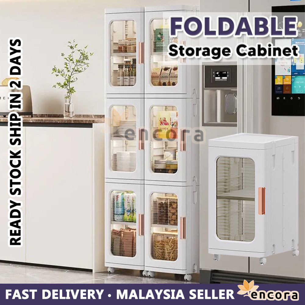 Encora Stackable Storage Cabinet Narrow Storage Box Slim Rack Narrow ...