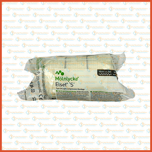 Molnlycke 993486 Elset S Bandage 10cm x 12 meters Light Compression ...