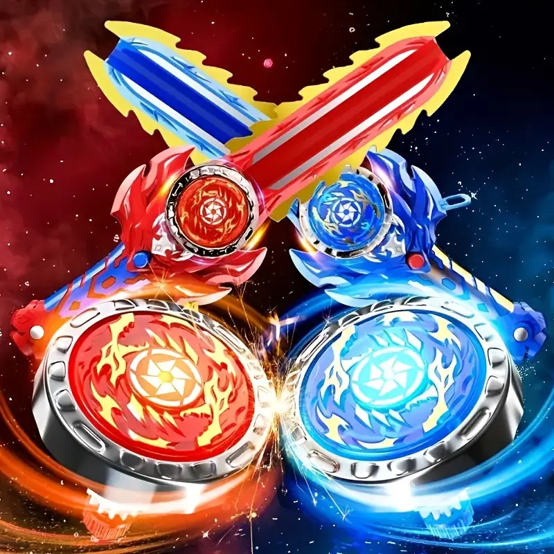 New sword-shaped Gyroscope toy Sword Launcher Spinning Top multiplayer ...