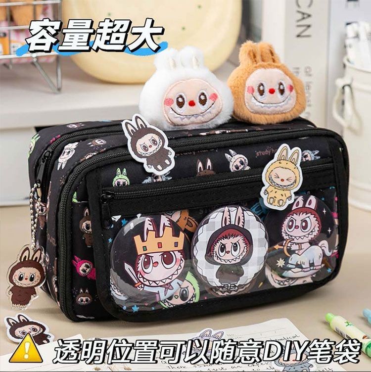 LABUBU LABUBU New Style Pencil Case Influencer High-value Pain Bag INS ...