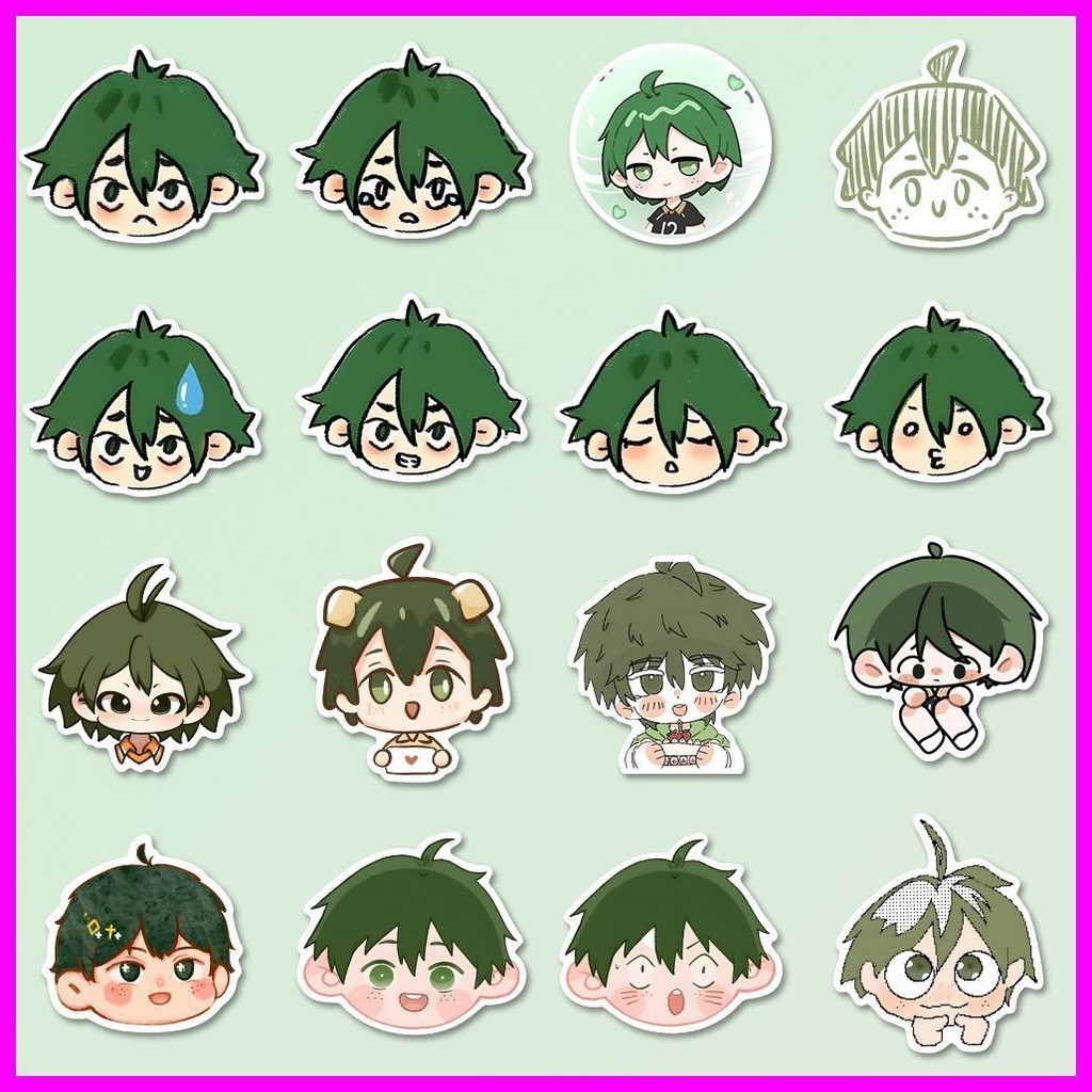 Stickers Haikyuu (50 Sheets) Tadashi Yamaguchi Anime Volleyball Boy ...