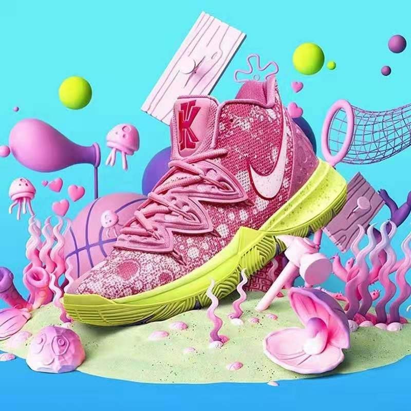 original Nike KYRIE 5 x Patrick Spongebob Patrick Star basketball shoes ...