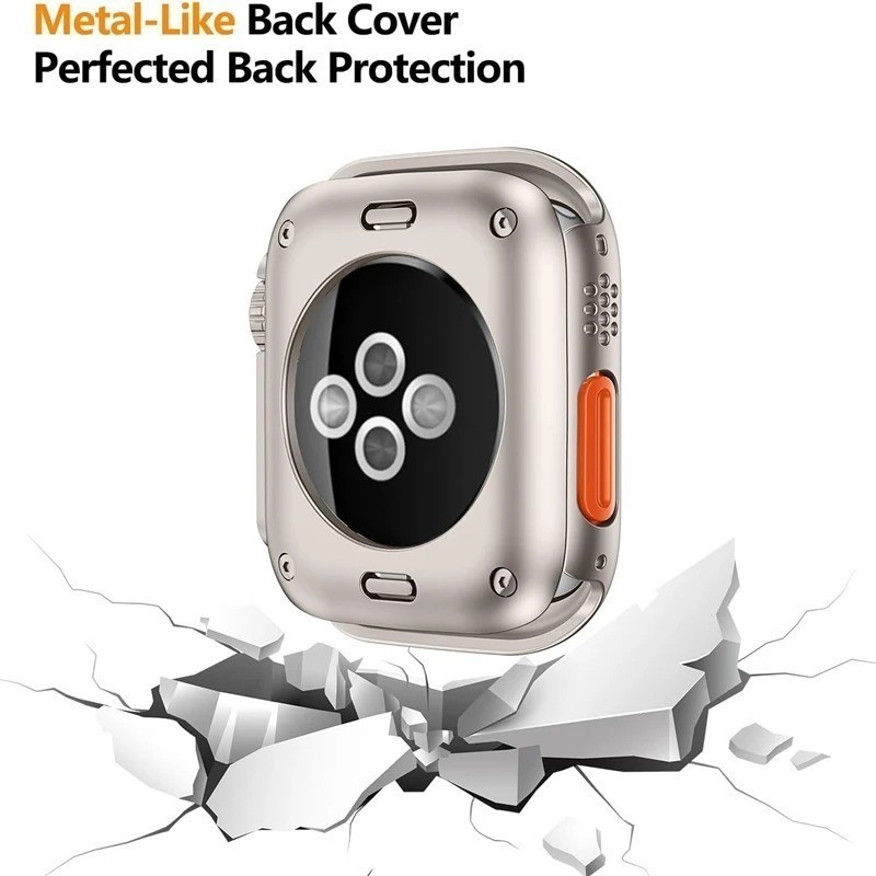 Change To Ultra for Apple Watch 44mm 45mm 40mm 41mm Screen Protector ...