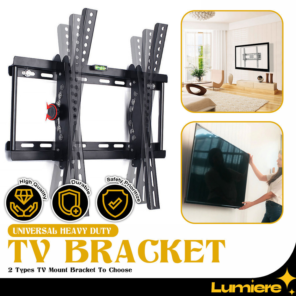 Full Set 2 Version with Screw TV Wall Mount Universal Strong Bracket ...