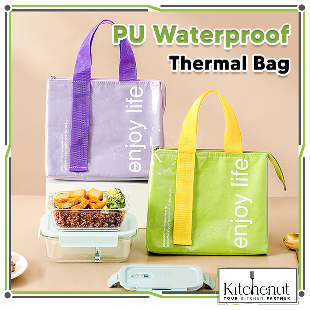 Kitchenut Waterproof Lunch Box Bag Beg Bekas Makanan Thermal Insulated ...