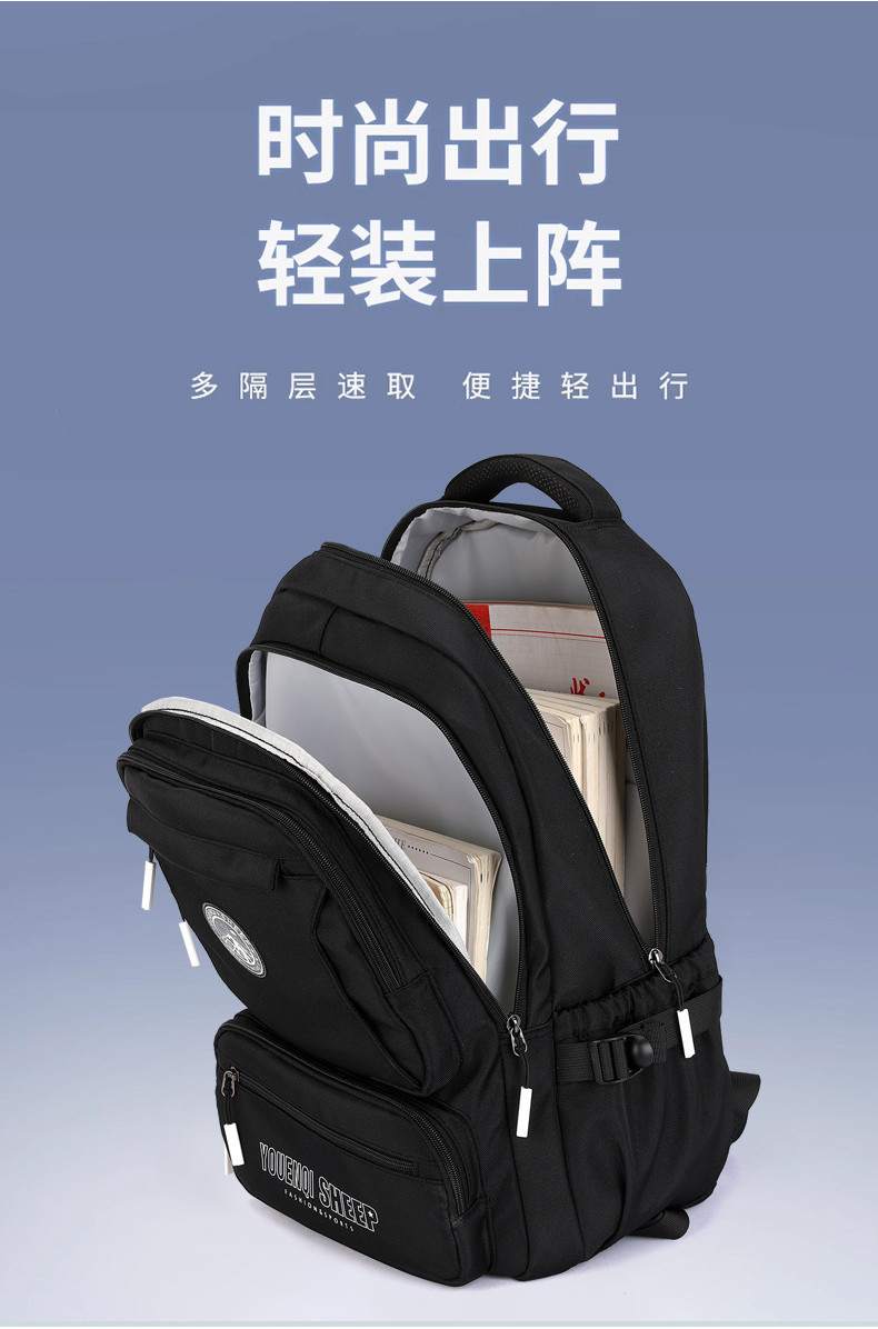 Trolley School Bag Primary School 2 or 6 Wheel Detachable Kids Roller ...