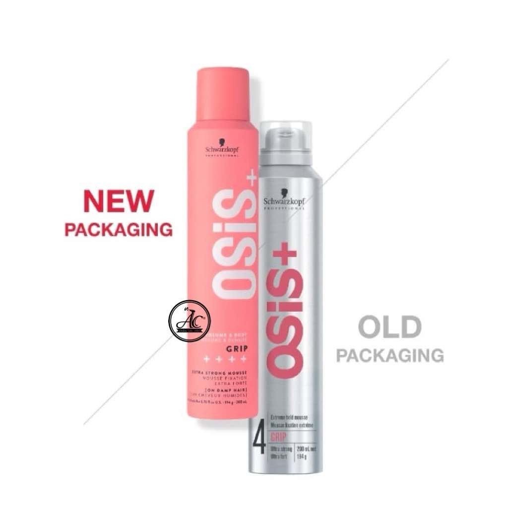 Schwarzkopf Osis+ Grip Extra Strong Mousse 200ml Osis Grip Extreme Hold ...