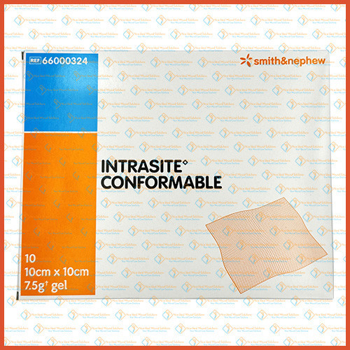 Smith&Nephew Intrasite Conformable Hydrogel Dressing 10cm x 10cm 10's ...