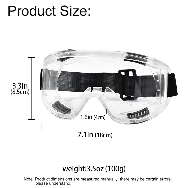 Safety Goggle Anti Splash Dust Proof Work Lab Eyewear Eye Protection Industrial Research Safety ...