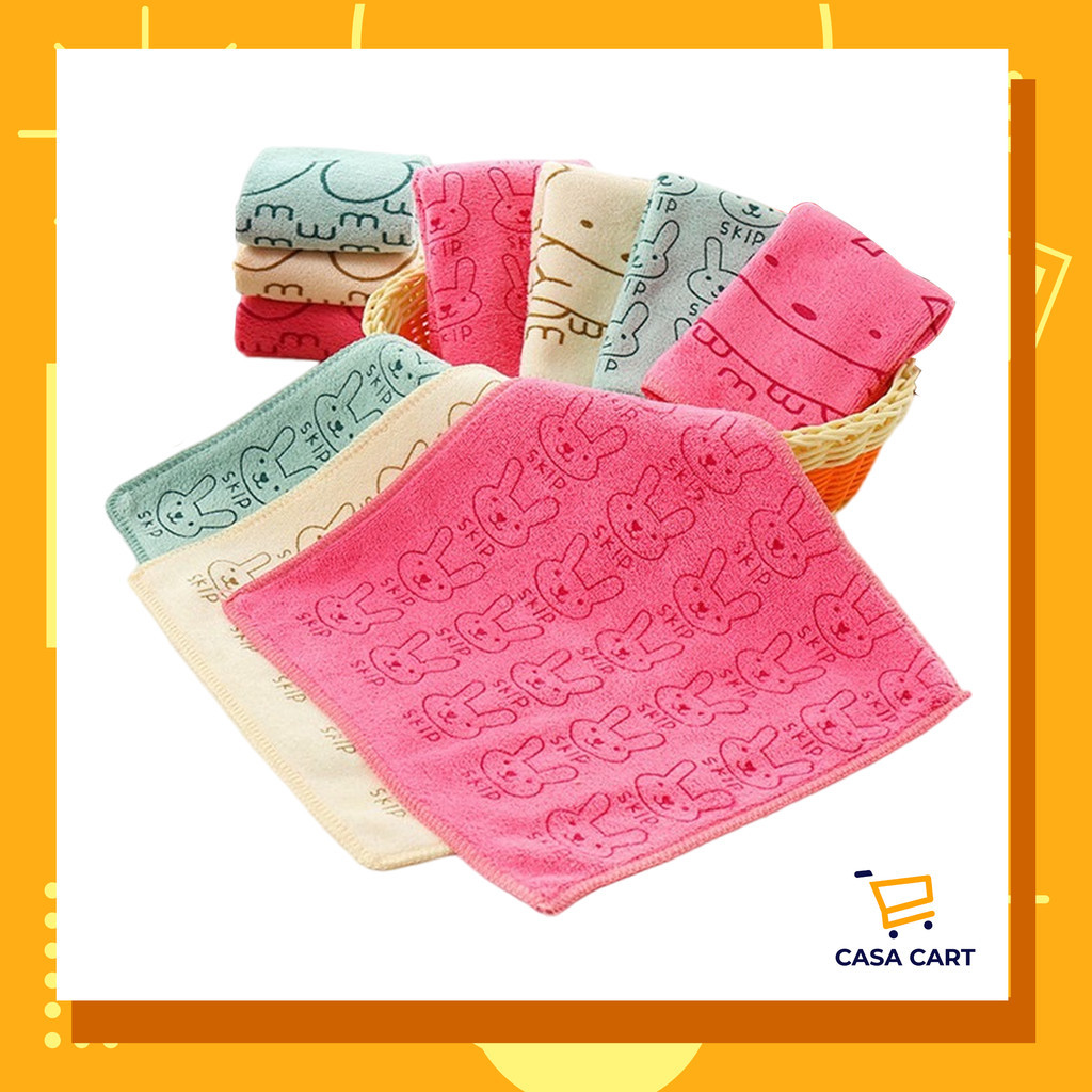 CASA CART Kain Mini Kain Microfiber Kartun Comel Mini Kain Tuala Tangan ...