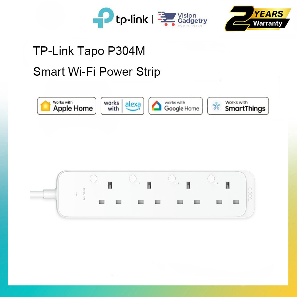TP-Link Tapo P304M Smart Wi-Fi Power Strip Surge Protector | Shopee ...