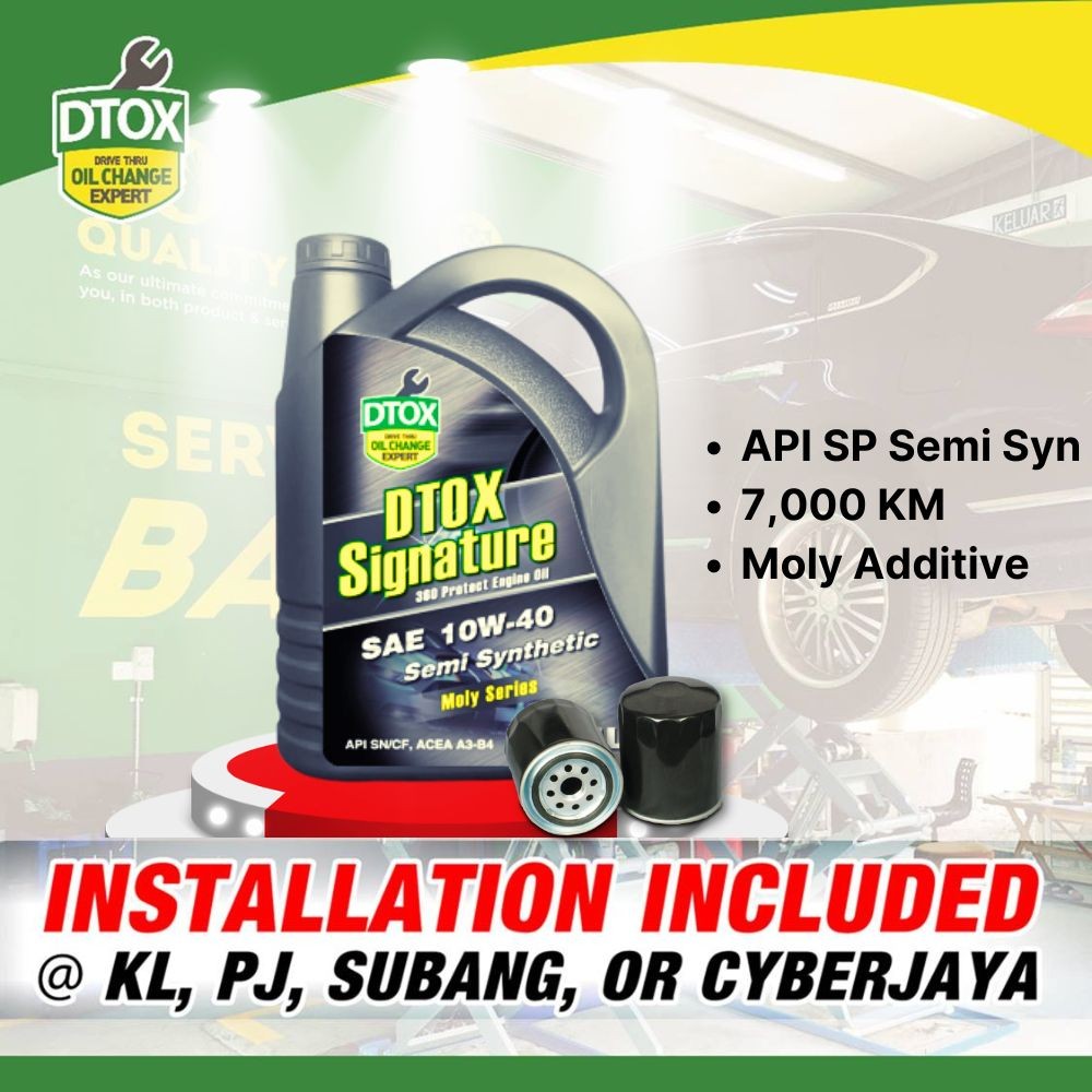 [Installation Provided] ENGINE OIL SERVICE PACKAGE DTOX Signature 360 ...