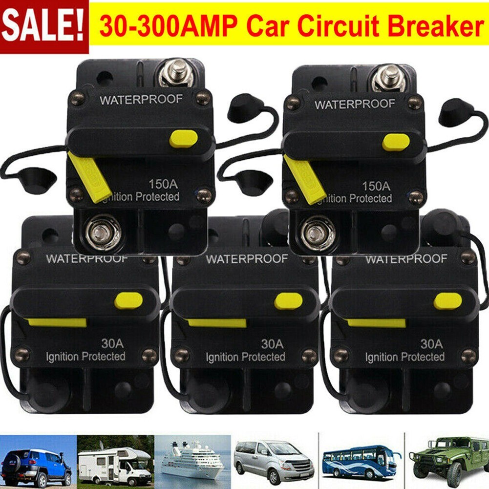 [Super] Car Circuit Breaker Fuse Reset 30-300 Amp 12V-48V DC Car Boat ...