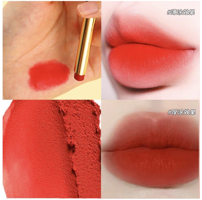 Small Thin Tube Fog Surface Lipstick Charming Reddish Brown Matte ...