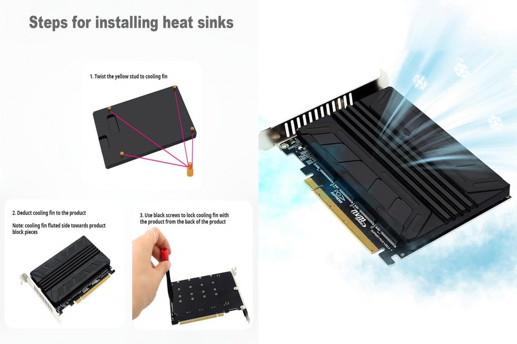Aluminum Array Expansion Adapter All-aluminum Motherboard Adapter ...