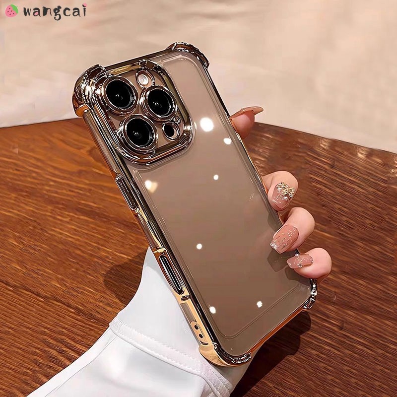 For OPPO A3 Reno 12 Pro energy A3x 4G A31 2020 R17 Phone Case Golden ...