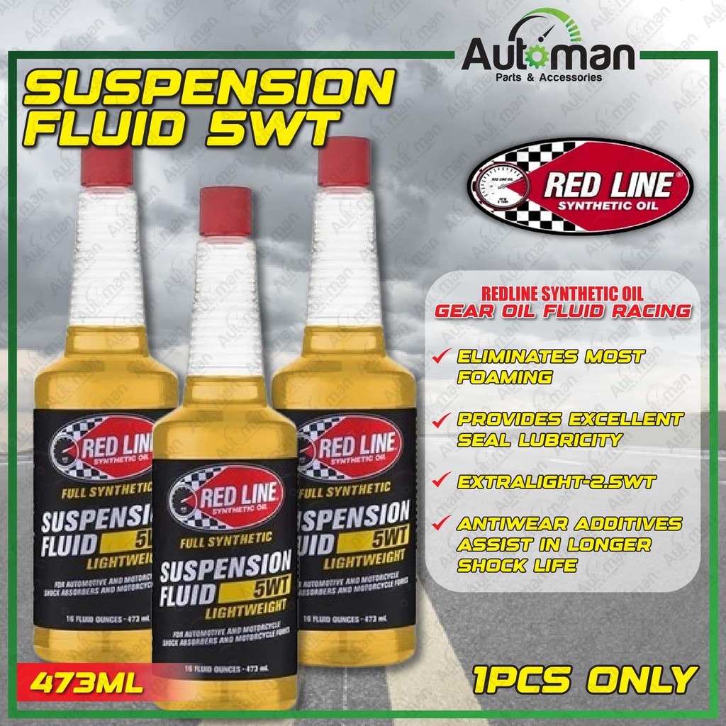 Redline Red Line SUSPENSION FLUID 5WT Engine Motor Oil-473ML | Shopee ...